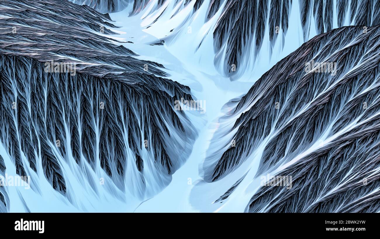 3D illustration of mountain landscape relief Stock Photo - Alamy