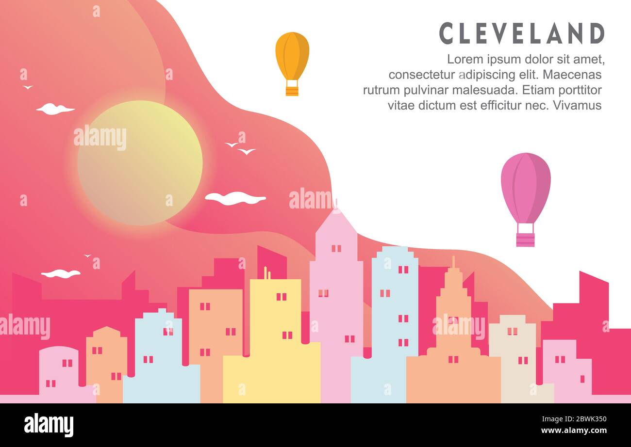 Downtown cleveland ohio panorama hi-res stock photography and images ...
