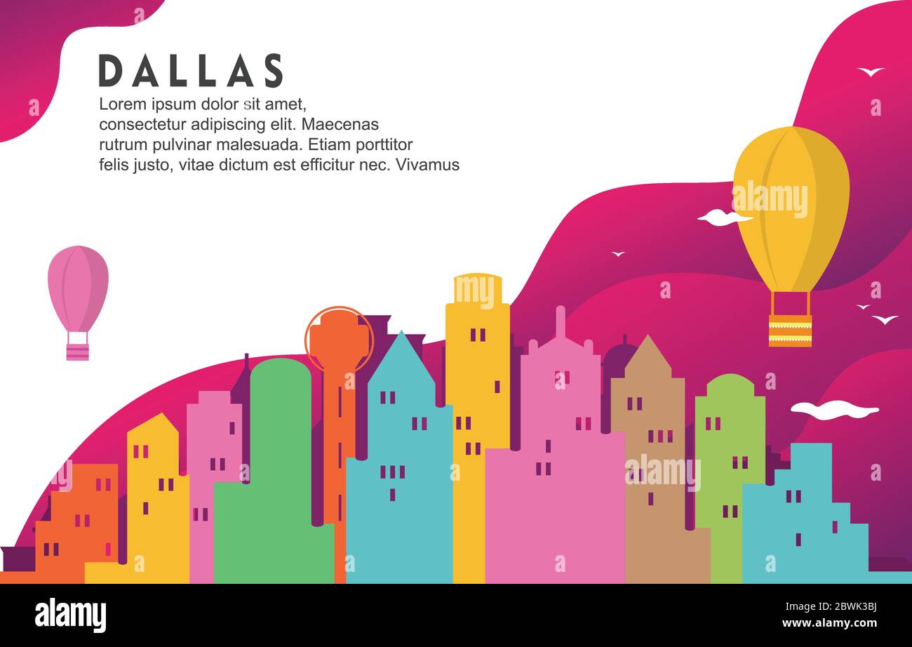Dallas view Stock Vector Images - Alamy
