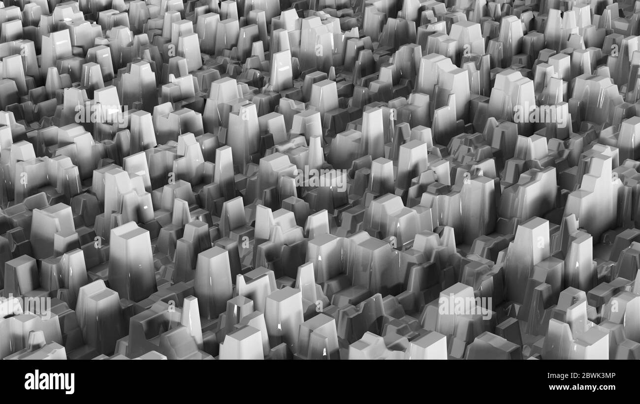 3D illustration of poly relief surface structure Stock Photo - Alamy