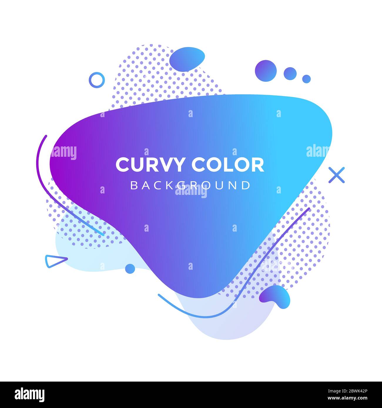 Modern liquid abstract element graphic gradient flat style design fluid vector colorful ...