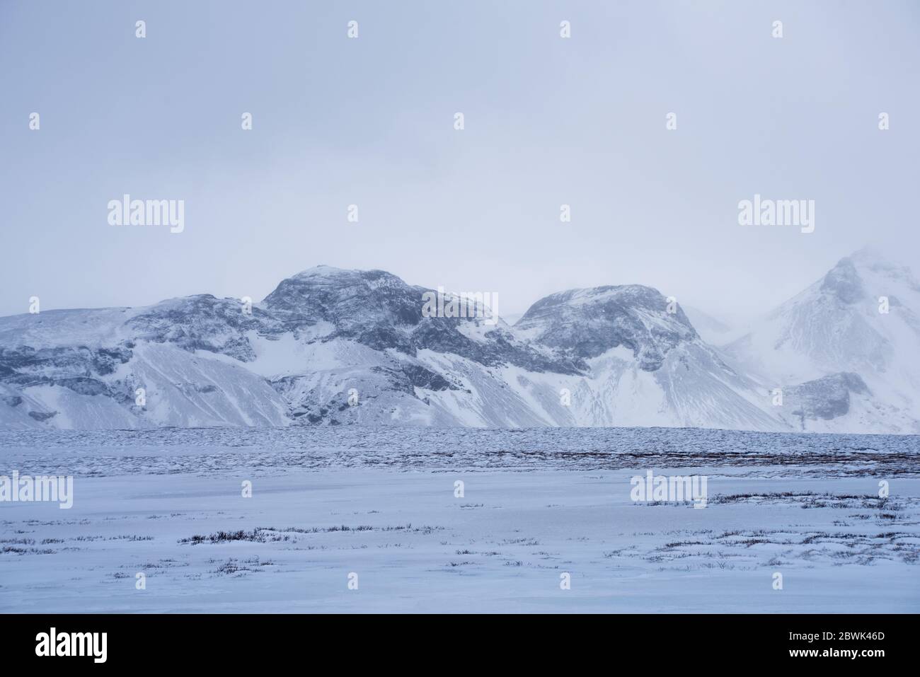 Iceland landscape snow capped mountain hi-res stock photography and ...