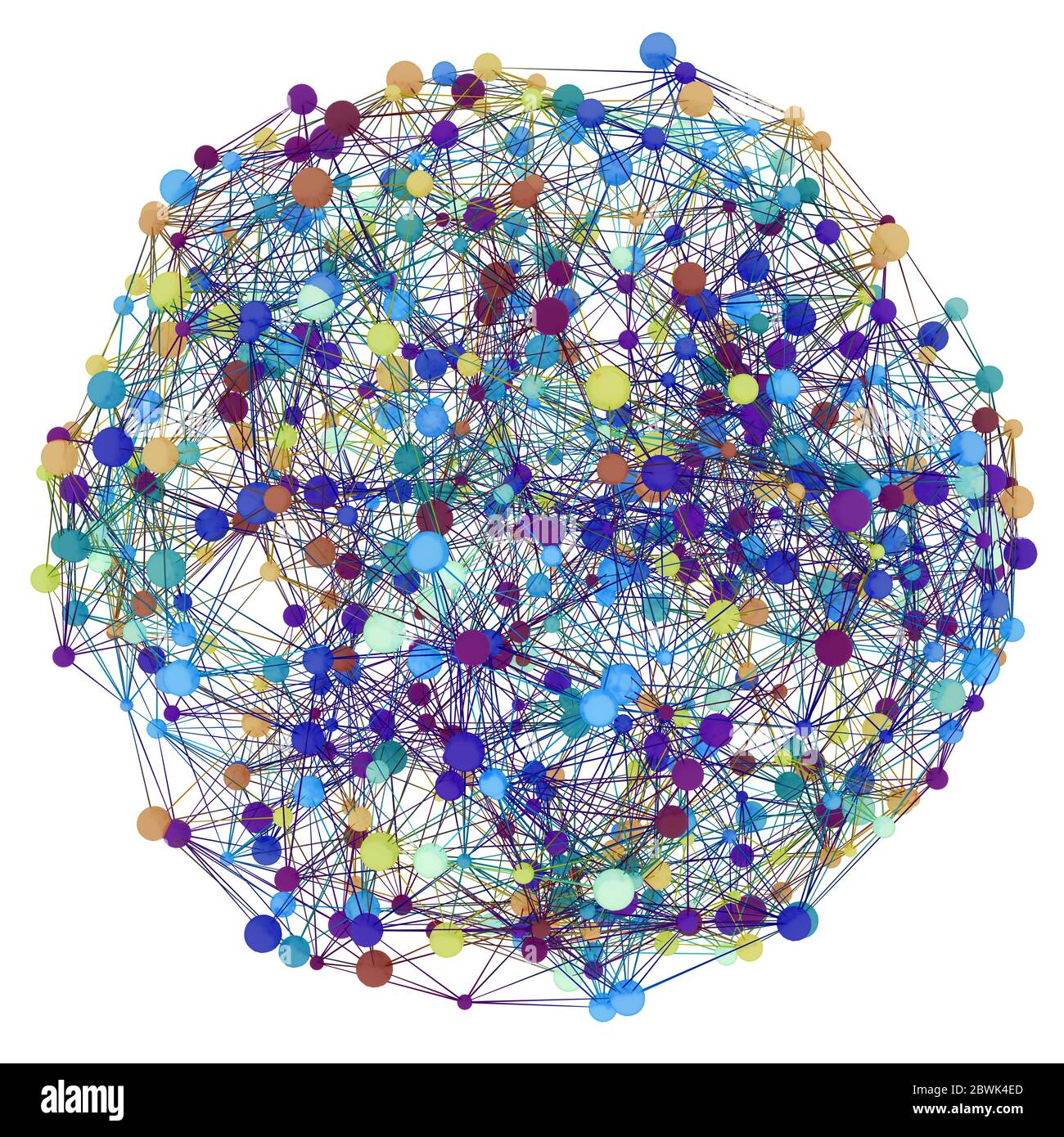 3D illustration of network grid globe on white background Stock Photo ...