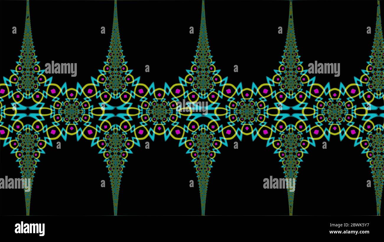 Ornate geometric pattern and artfully abstract multicolored background ...