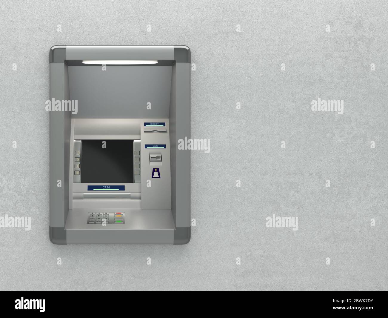Atm machine on wall Stock Photo - Alamy