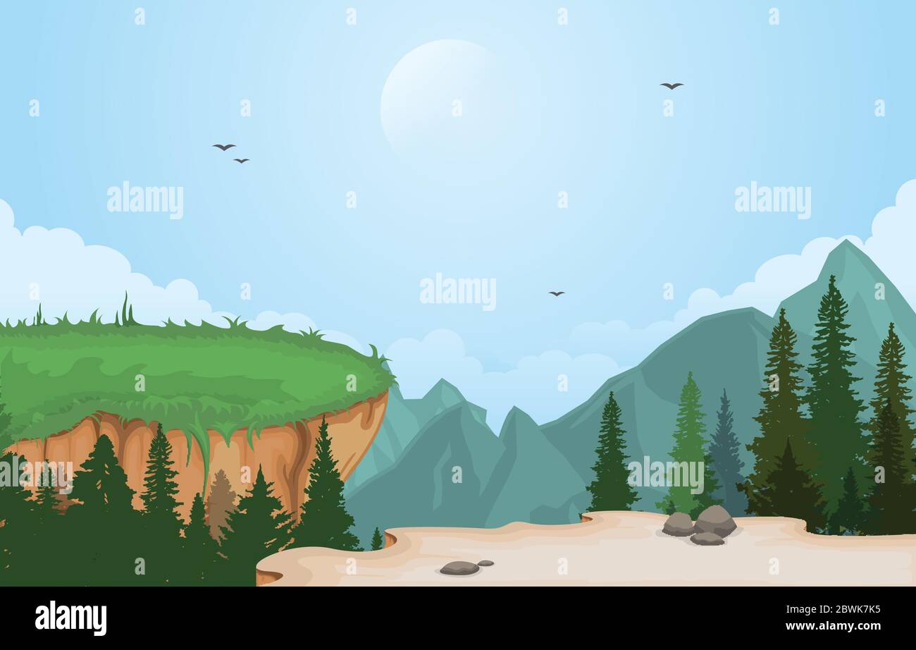 Mountain Valley Vector