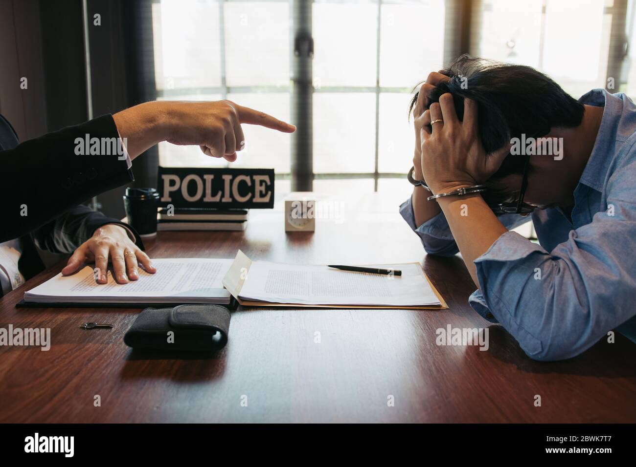 Police interrogation room suspect hi-res stock photography and images ...