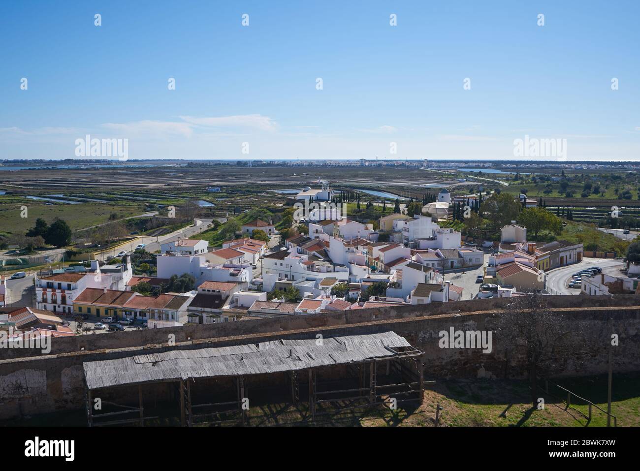 Castro marim village and medieval castle algarve hi-res stock ...