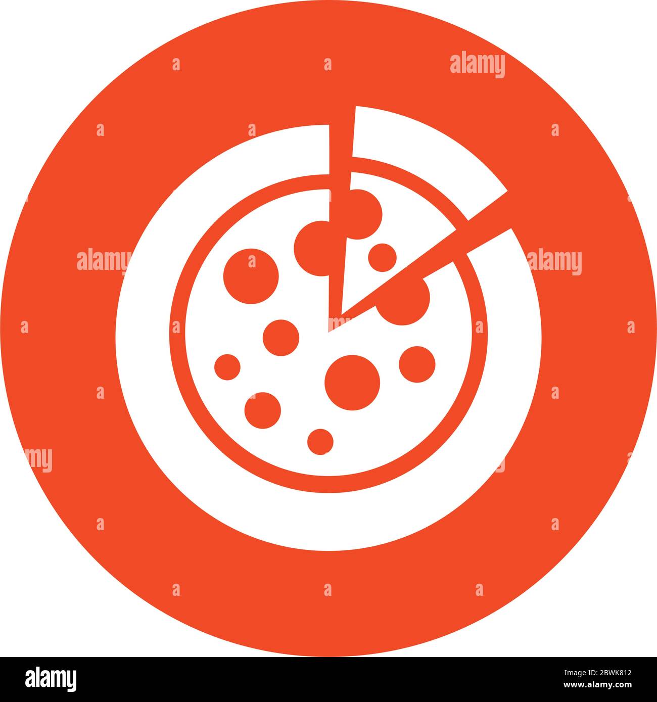 delicious pizza block style icon Stock Vector Image & Art - Alamy