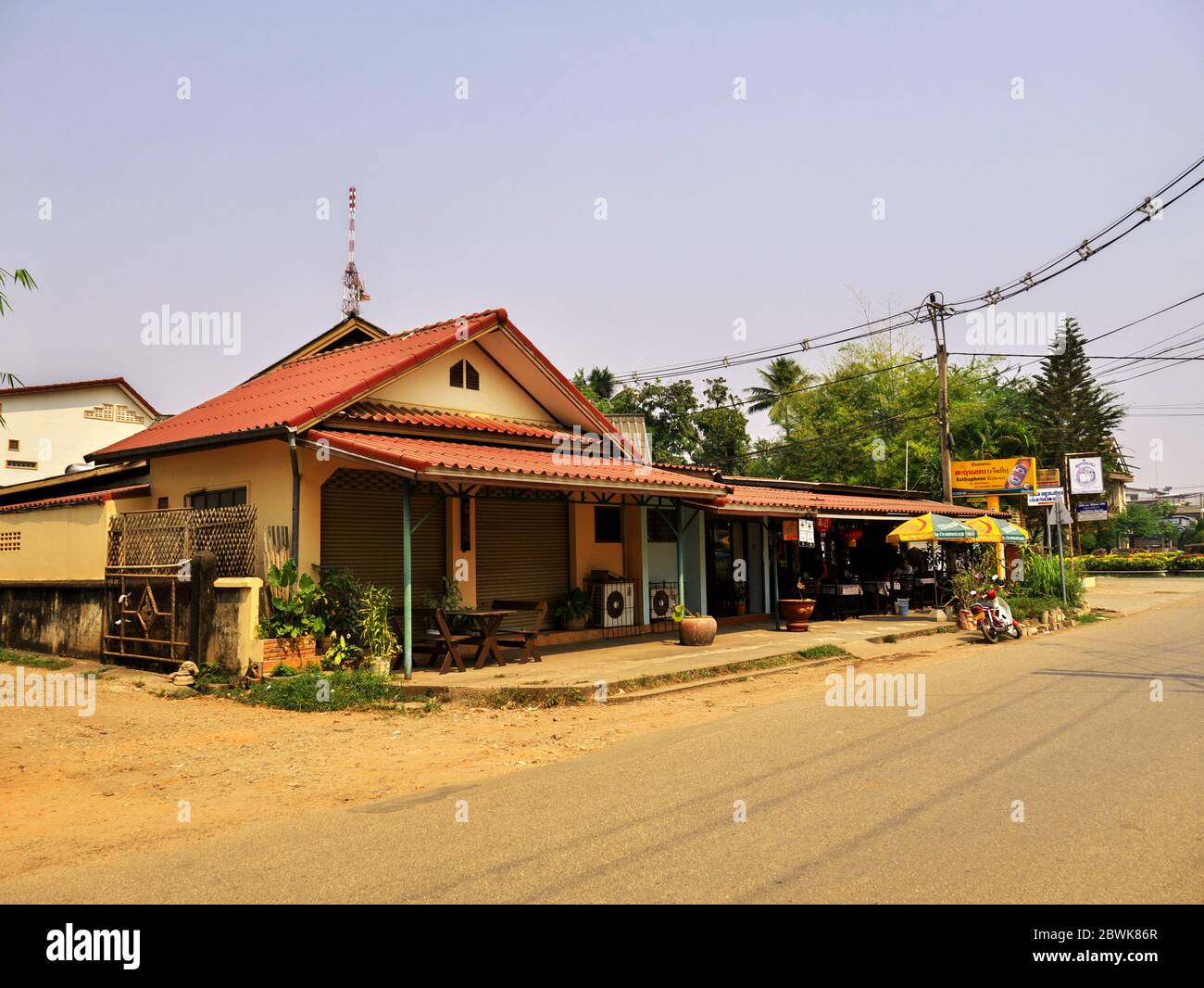 The street in Vientiane, Laos Stock Photo - Alamy