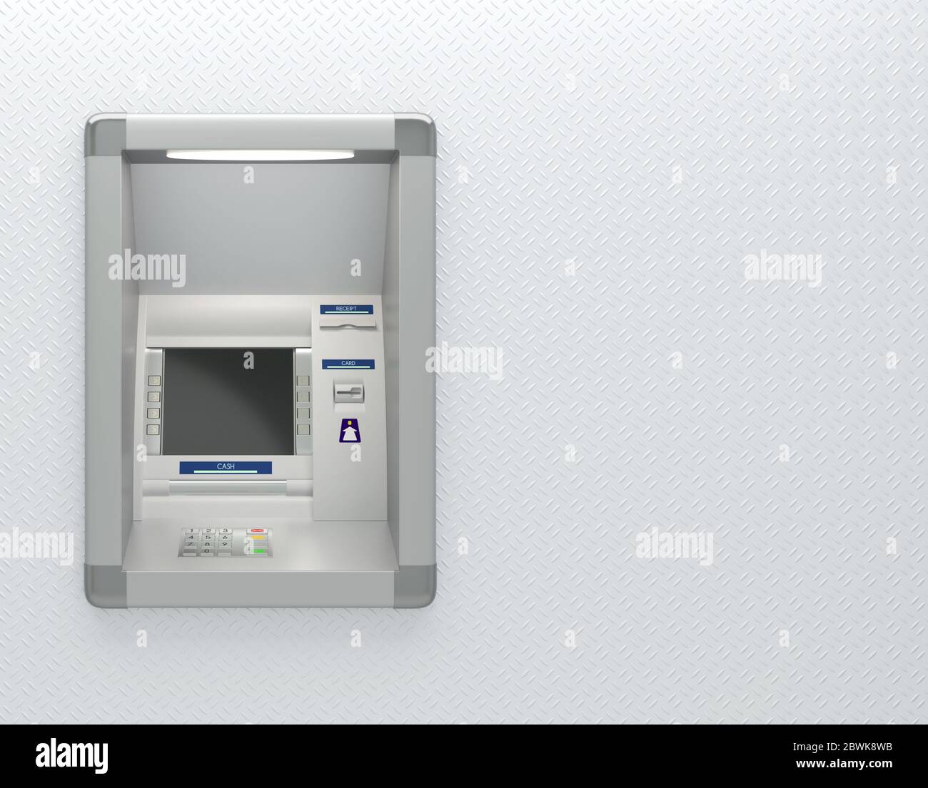 Atm machine on wall Stock Photo - Alamy