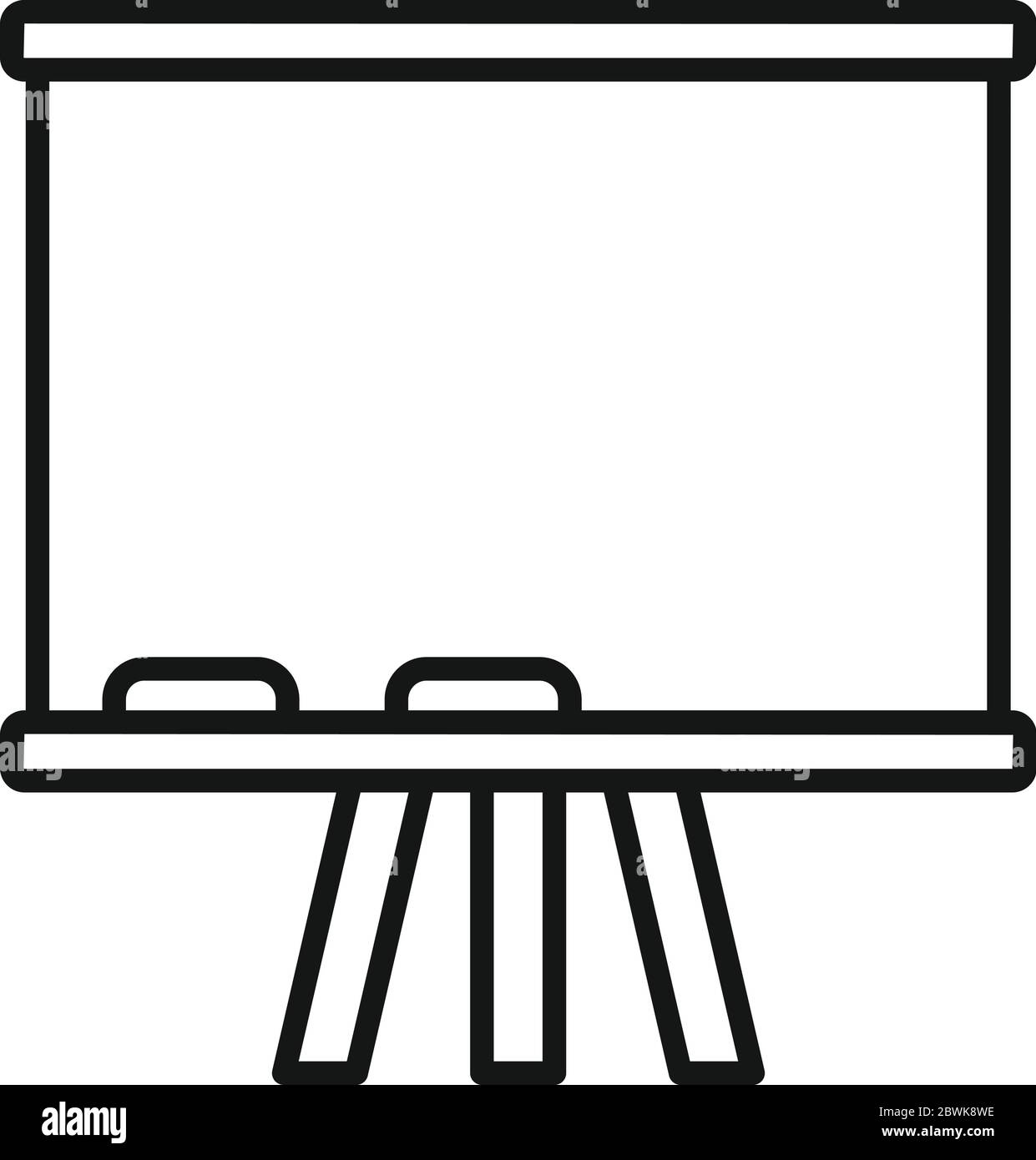 School board icon. Outline school board vector icon for web design ...
