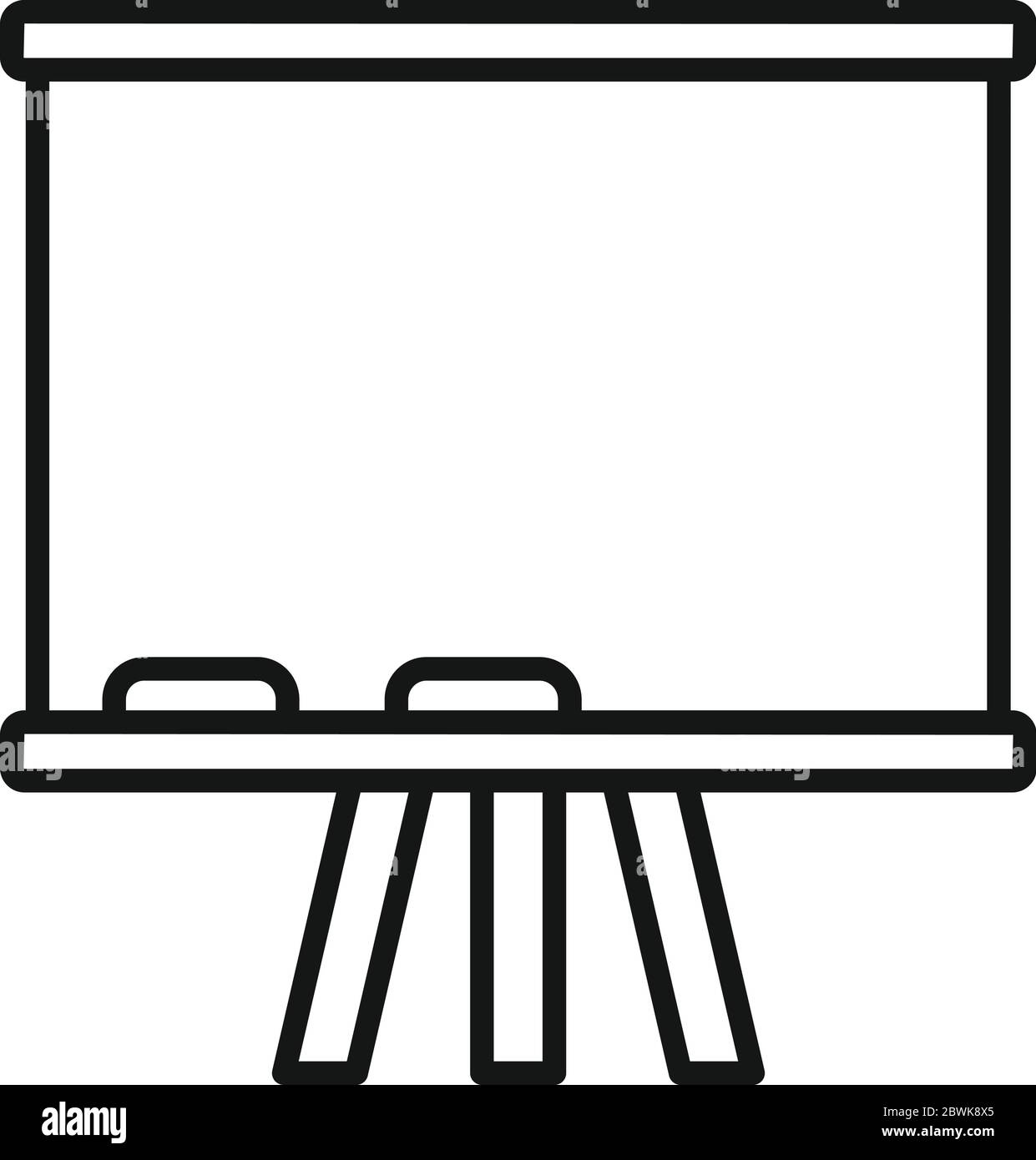 School board icon. Outline school board vector icon for web design ...