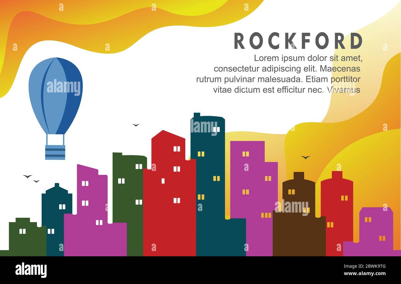 Downtown rockford Stock Vector Images - Alamy
