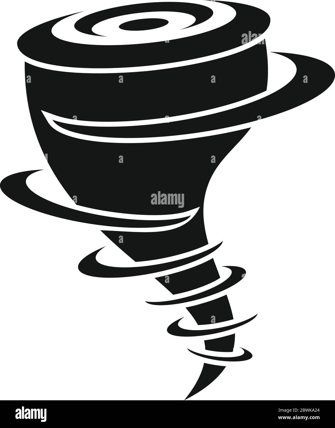 Air tornado icon. Simple illustration of air tornado vector icon for ...