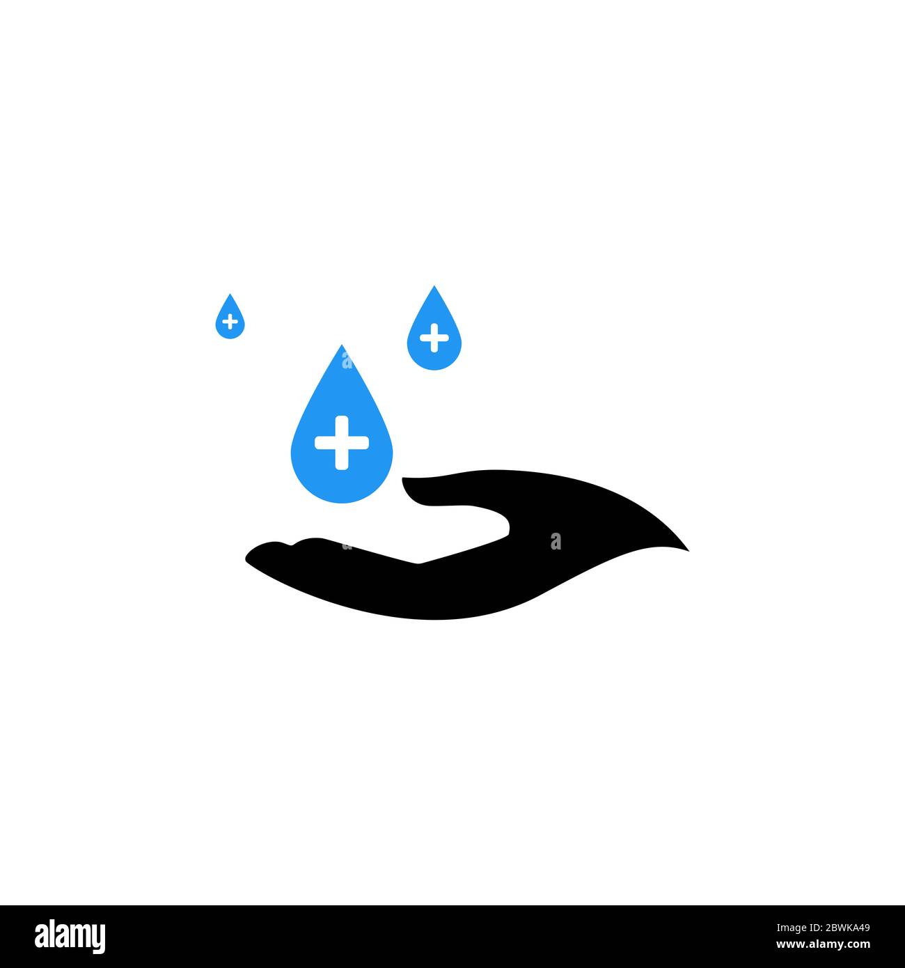 hand water drop vector design template illustration Stock Vector Image ...