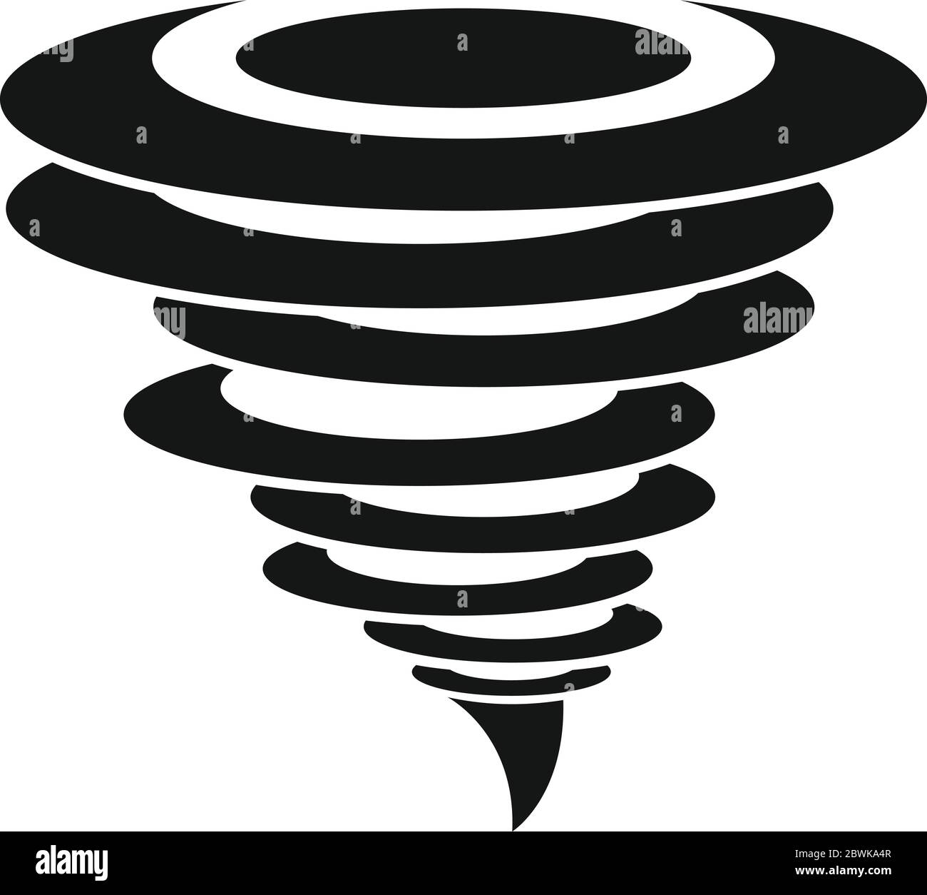 Climate tornado icon. Simple illustration of climate tornado vector ...