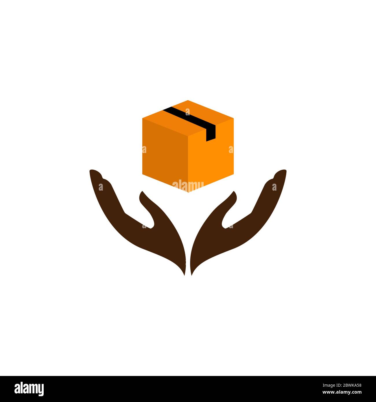 hand cardboard vector design template illustration Stock Vector Image ...