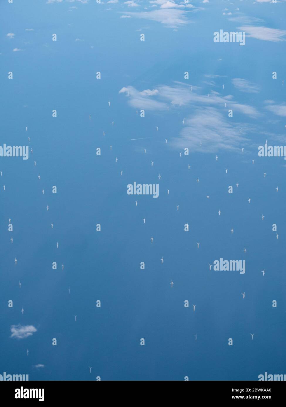 A distant off-shore as seen from the sky Stock Photo - Alamy