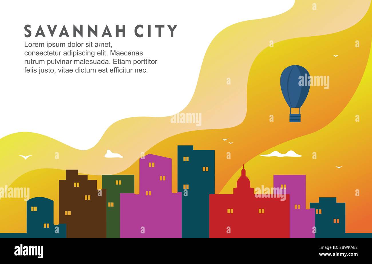 Savannah georgia art design Stock Vector Images - Alamy