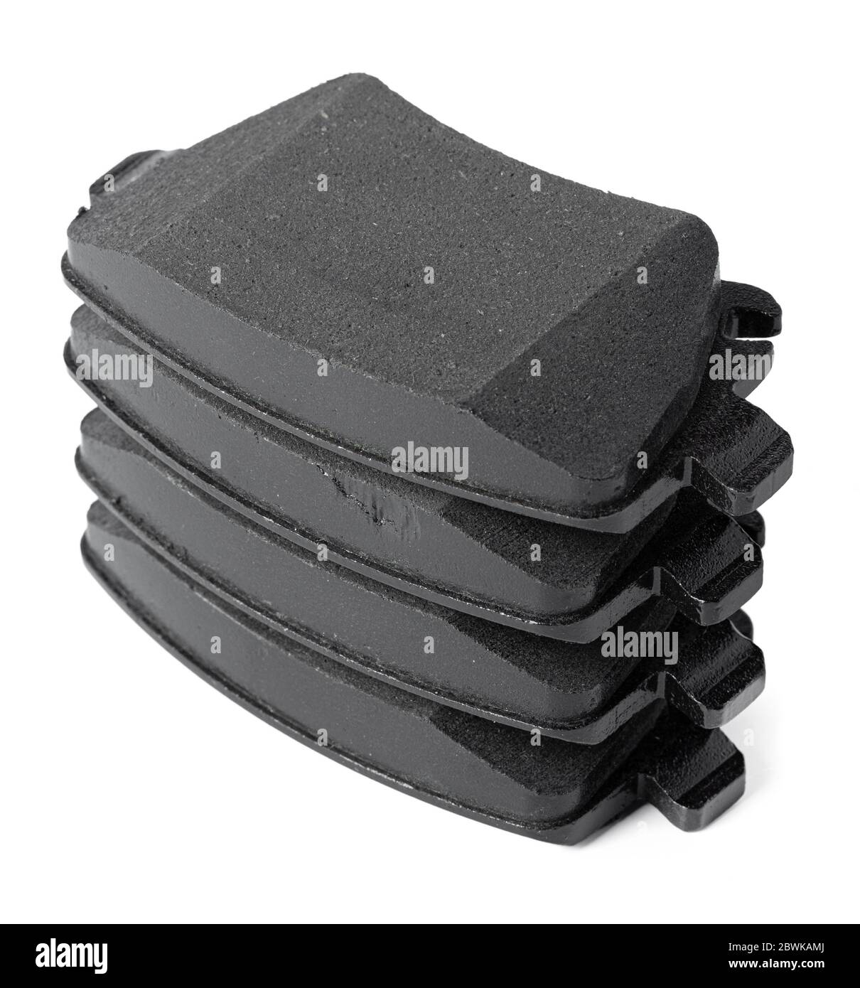 New auto brake pads isolated on white background Stock Photo - Alamy