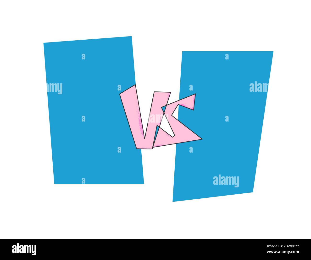Versus sign with copy space. VS screen. Decorative battle cover with ...