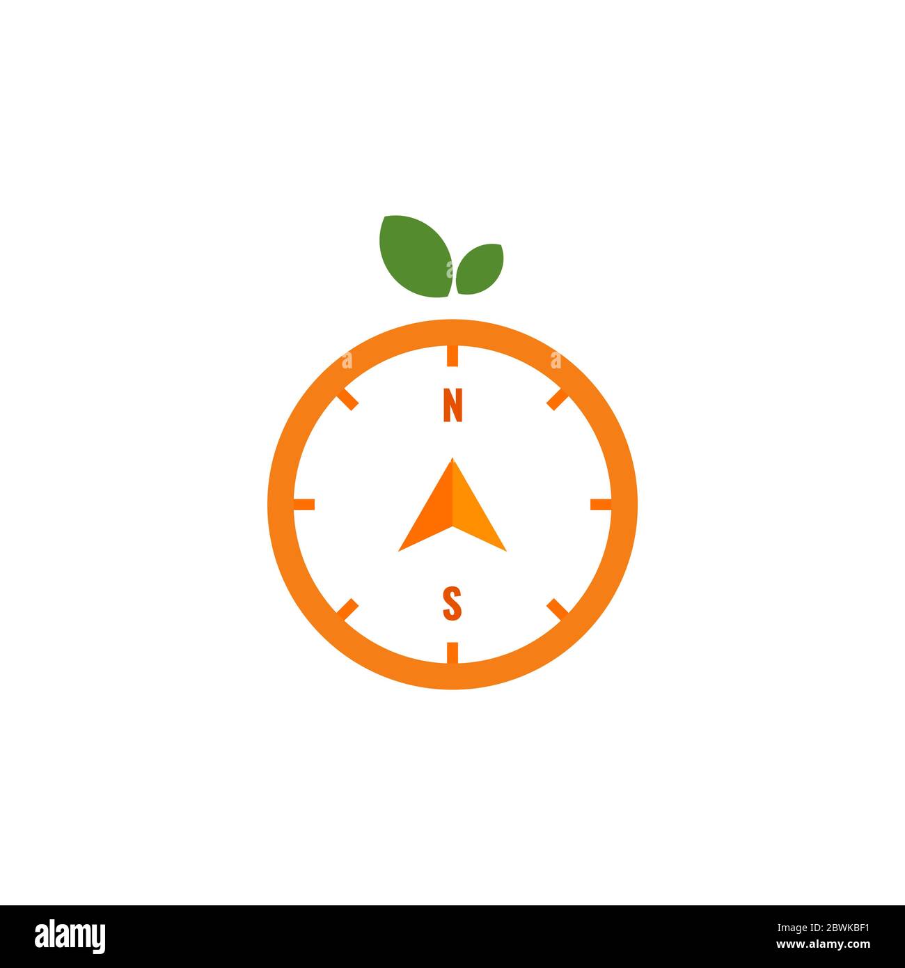 fruit compass vector design template illustration Stock Vector Image ...