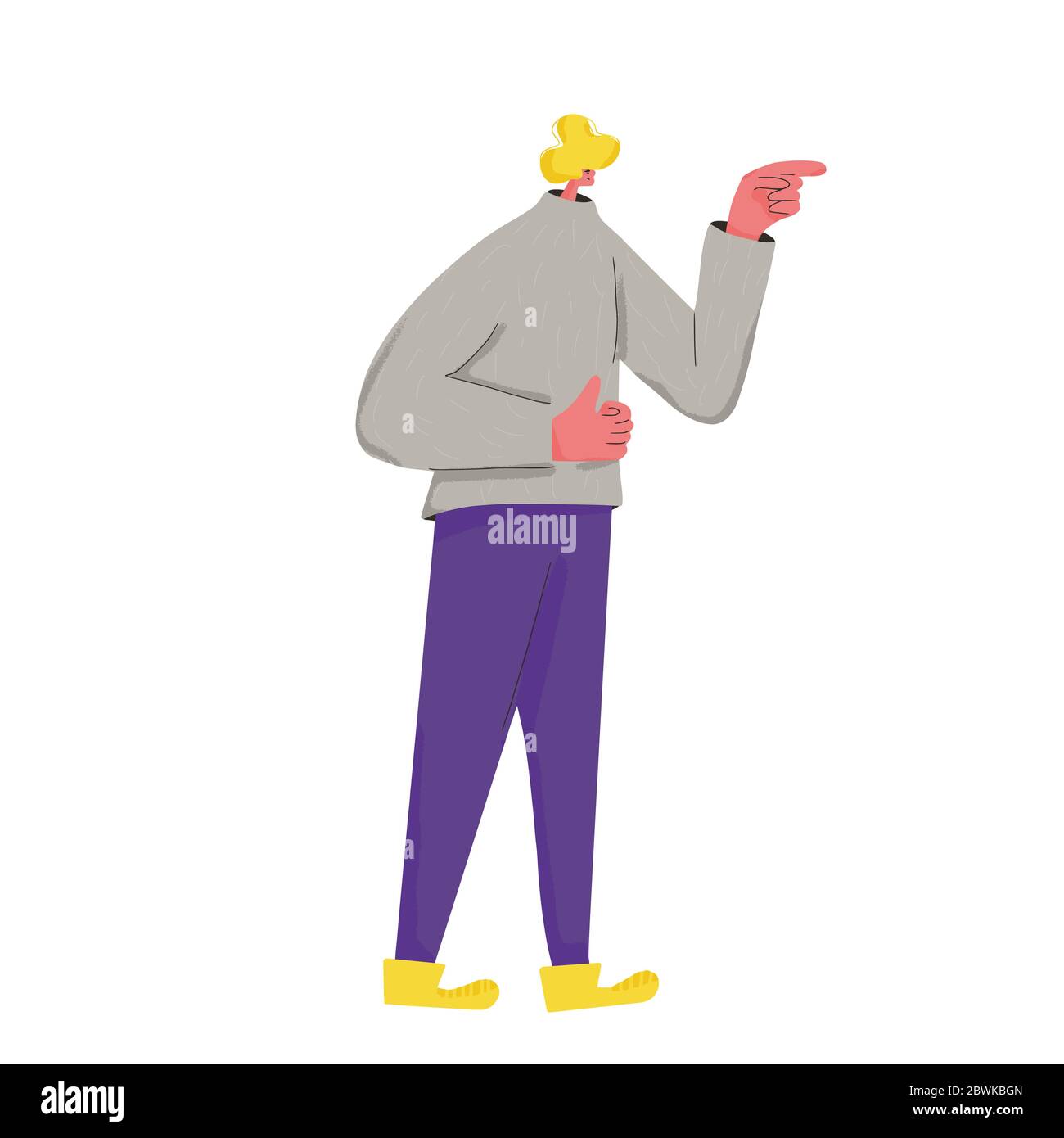 Anger man blaming someone. Person pointing finger isolated on white ...