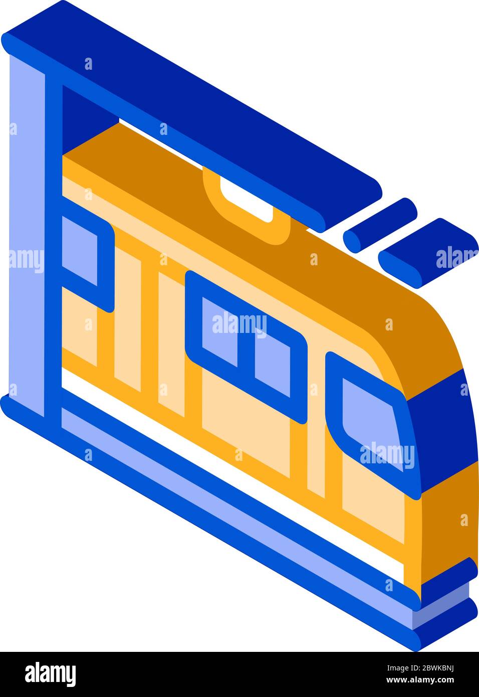 Public Transport Metro isometric icon vector illustration Stock Vector ...