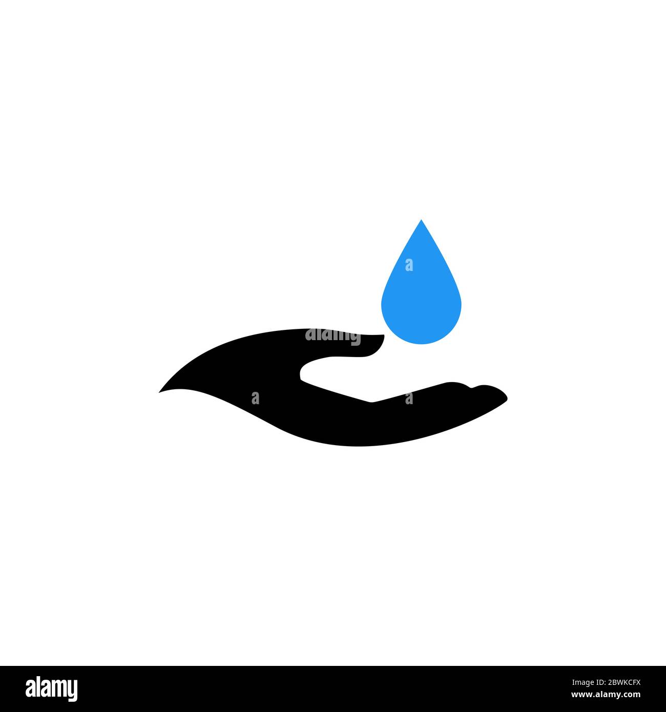hand water drop vector design template illustration Stock Vector Image ...