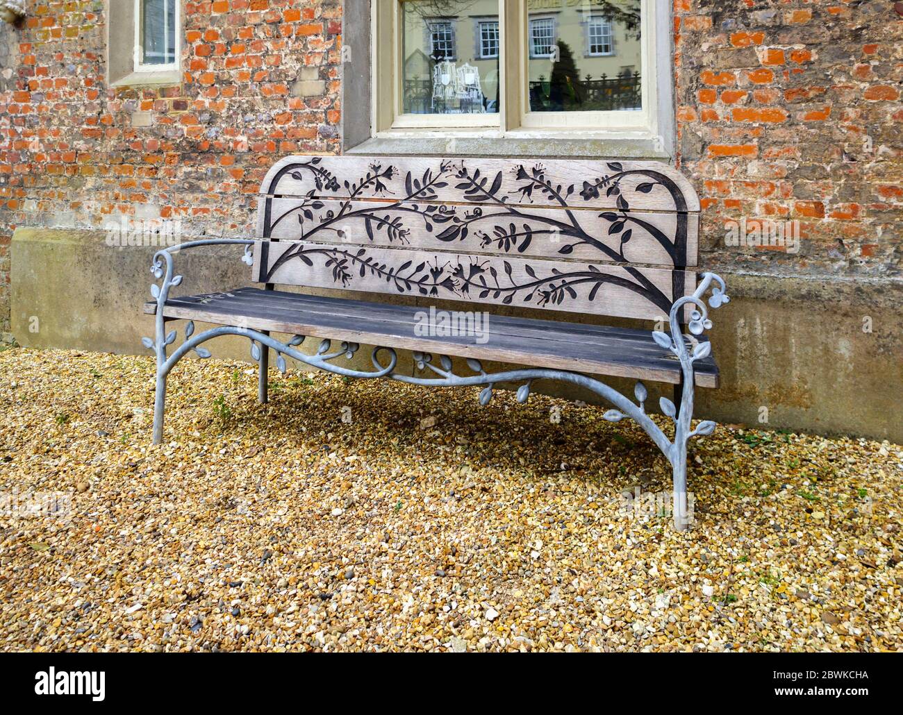The Jane Austen bench in Abbey Gardens, commissioned for the 200 year ...