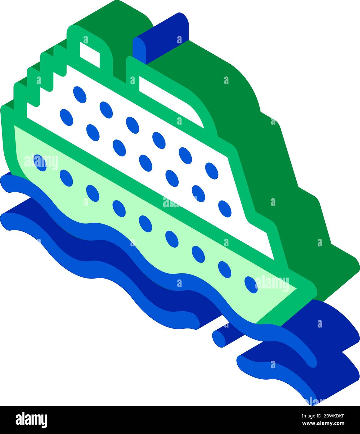 Public Transport Ferry isometric icon vector illustration Stock Vector ...