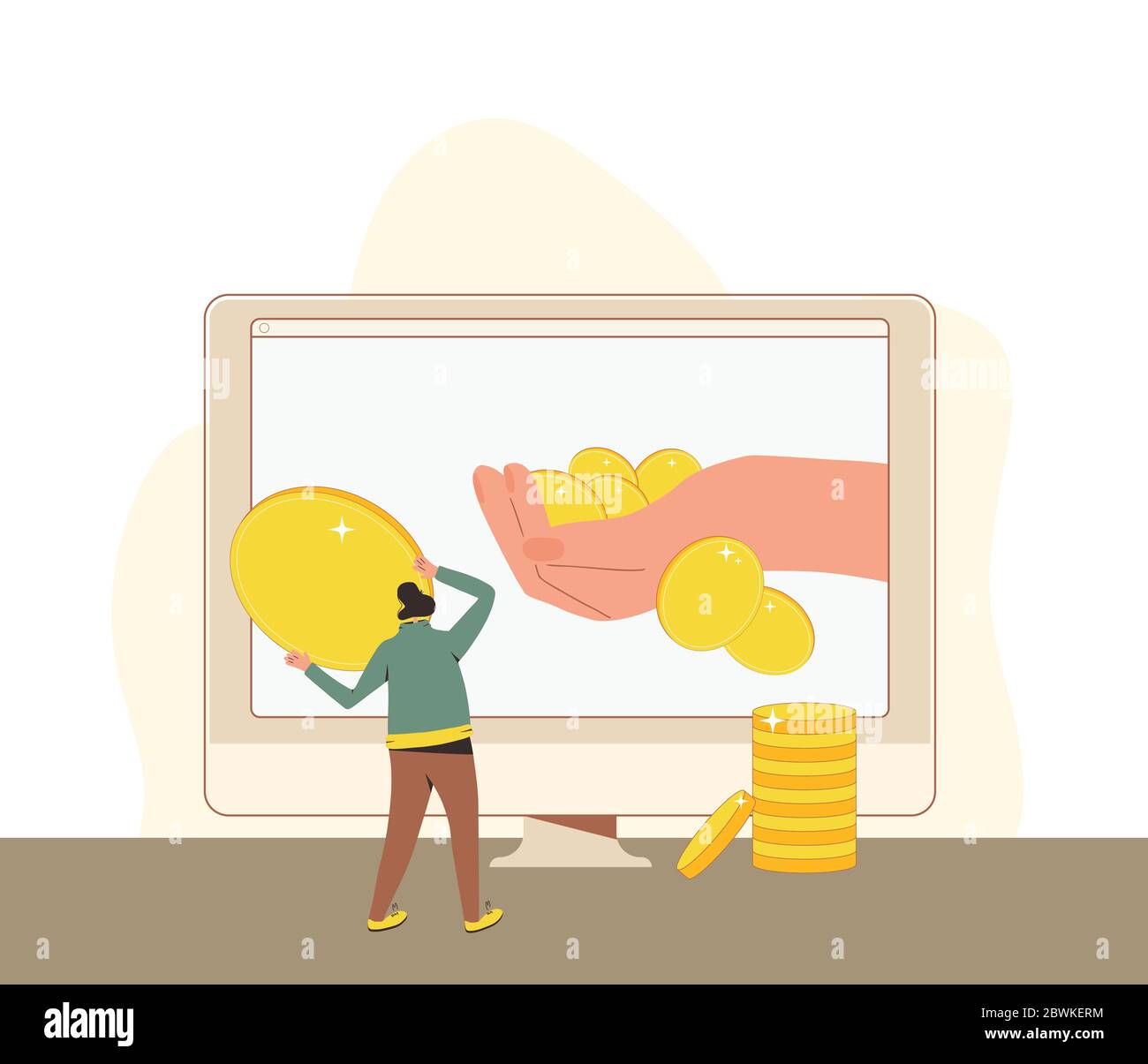 Basic income guarantee Stock Vector Images - Alamy