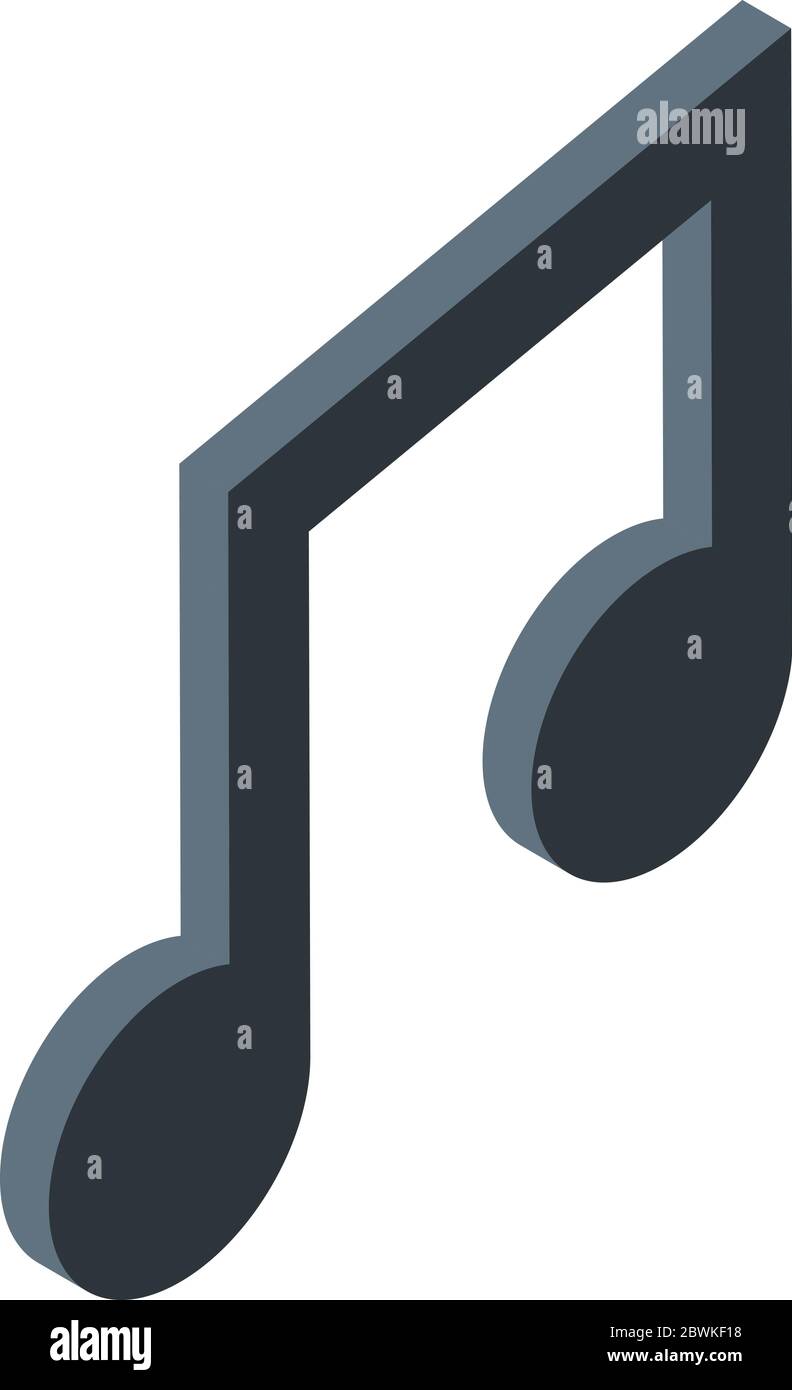 Musical note minim Cut Out Stock Images & Pictures - Alamy