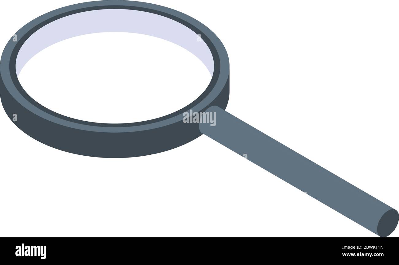 Magnifying glass search icon, isometric style Stock Vector Image & Art ...