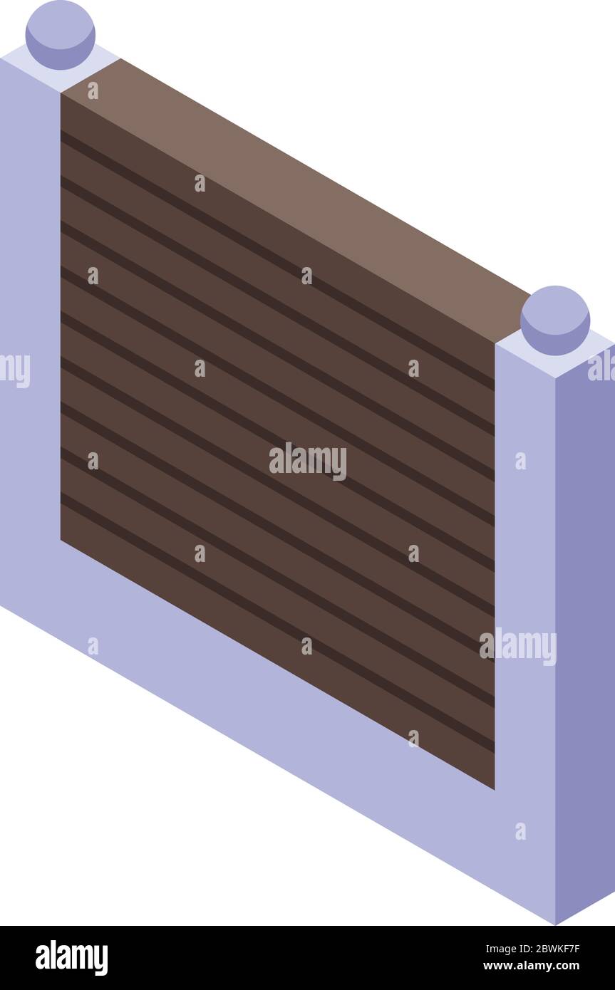 Fence gate icon, isometric style Stock Vector Image & Art - Alamy