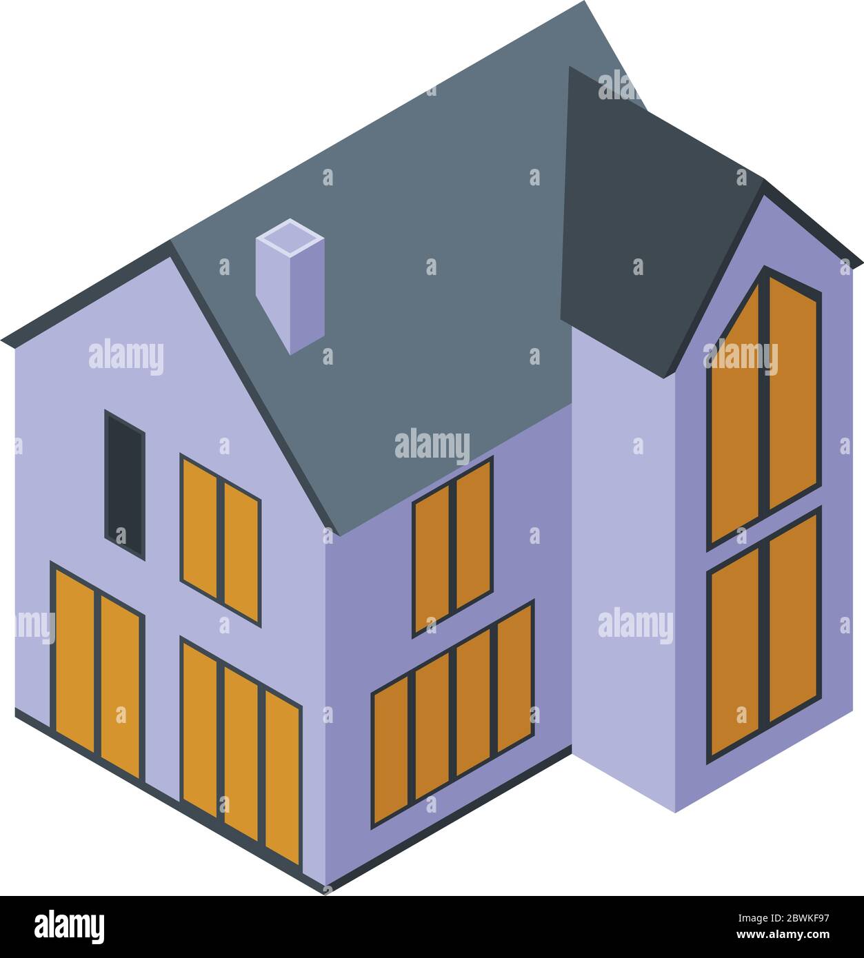 Suburb cottage icon, isometric style Stock Vector Image & Art - Alamy