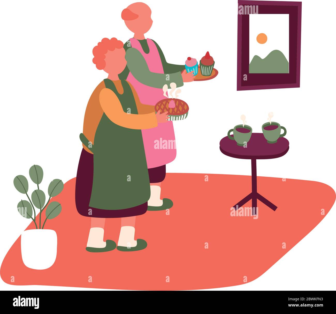 Sweet cakes in form Stock Vector Images - Alamy