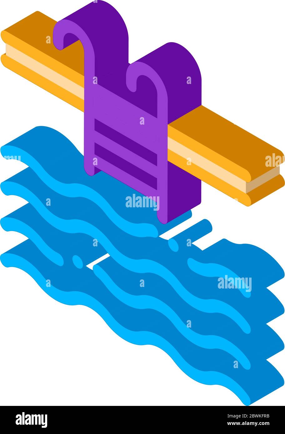 Water Swimming Pool isometric icon vector illustration Stock Vector ...