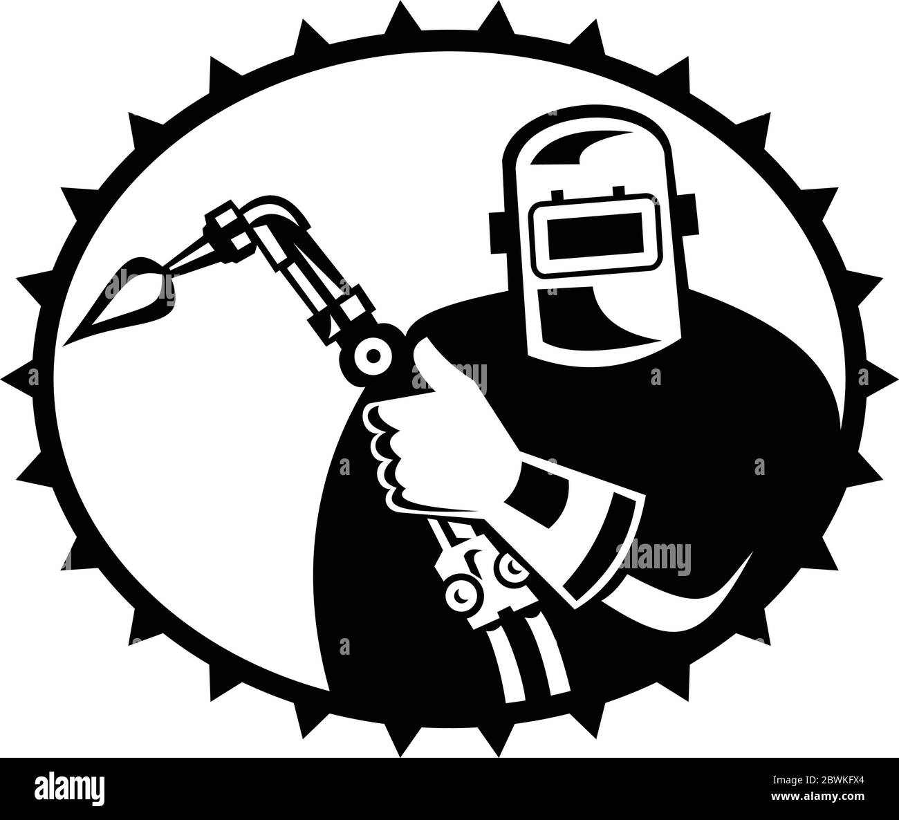 Man torch black and white Stock Vector Images - Alamy