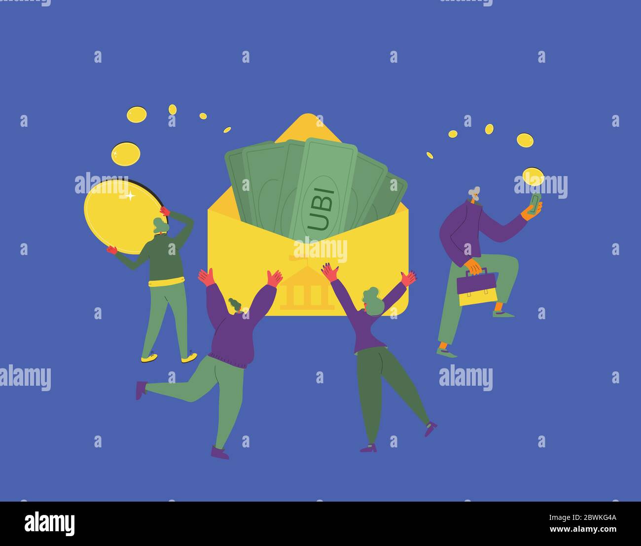 Basic income guarantee Stock Vector Images - Alamy