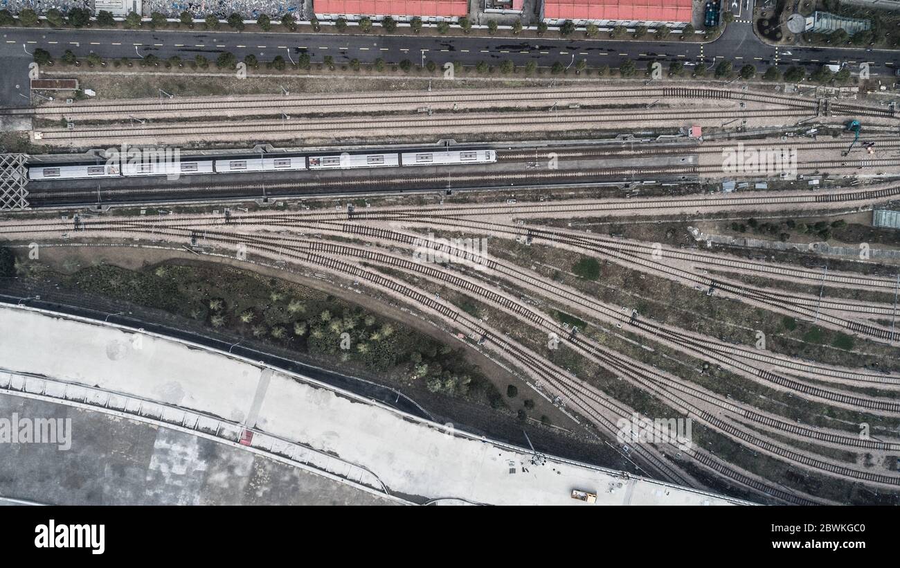 Rail depot aerial hi-res stock photography and images - Alamy