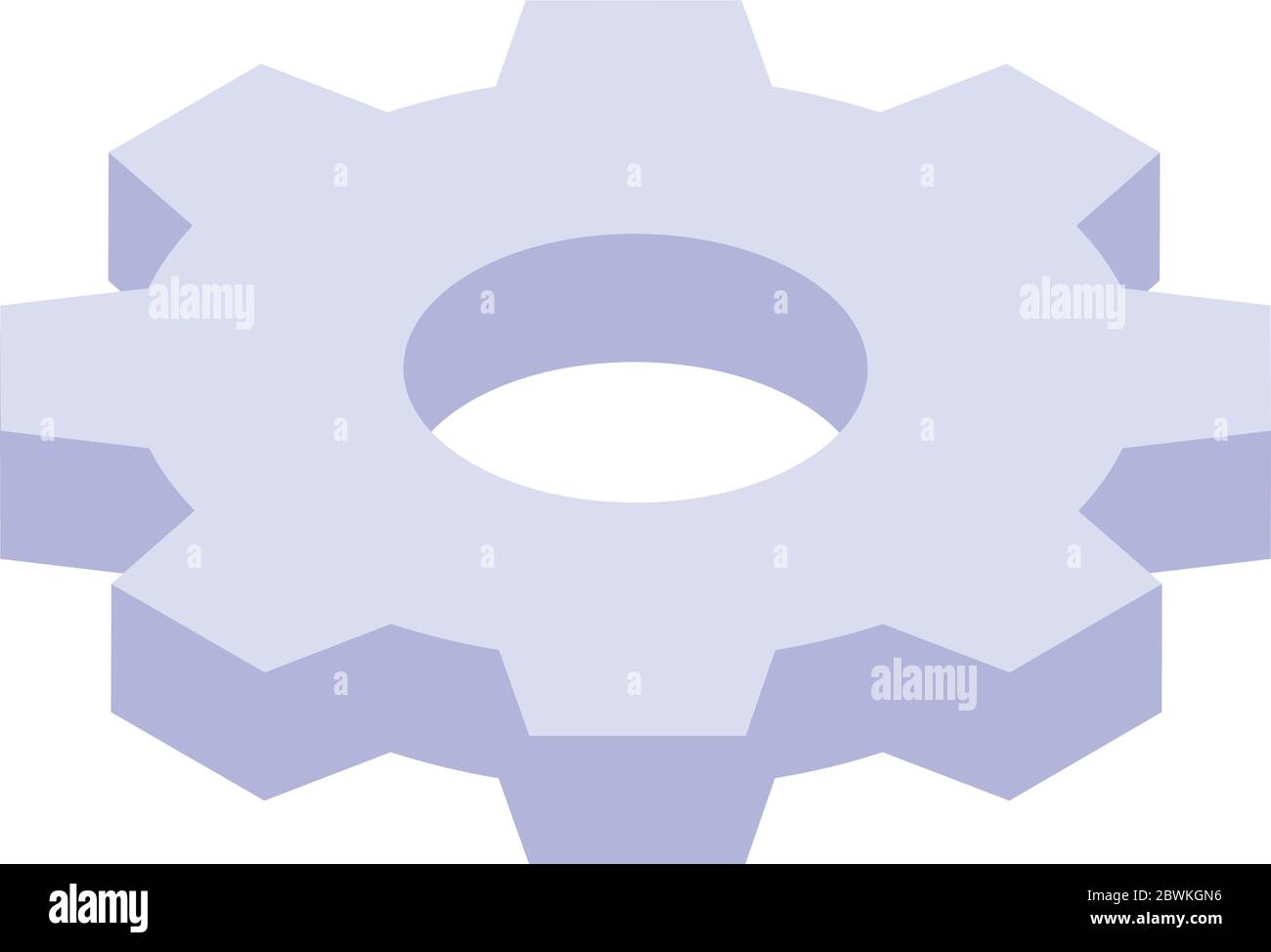 Gear process icon, isometric style Stock Vector Image & Art - Alamy