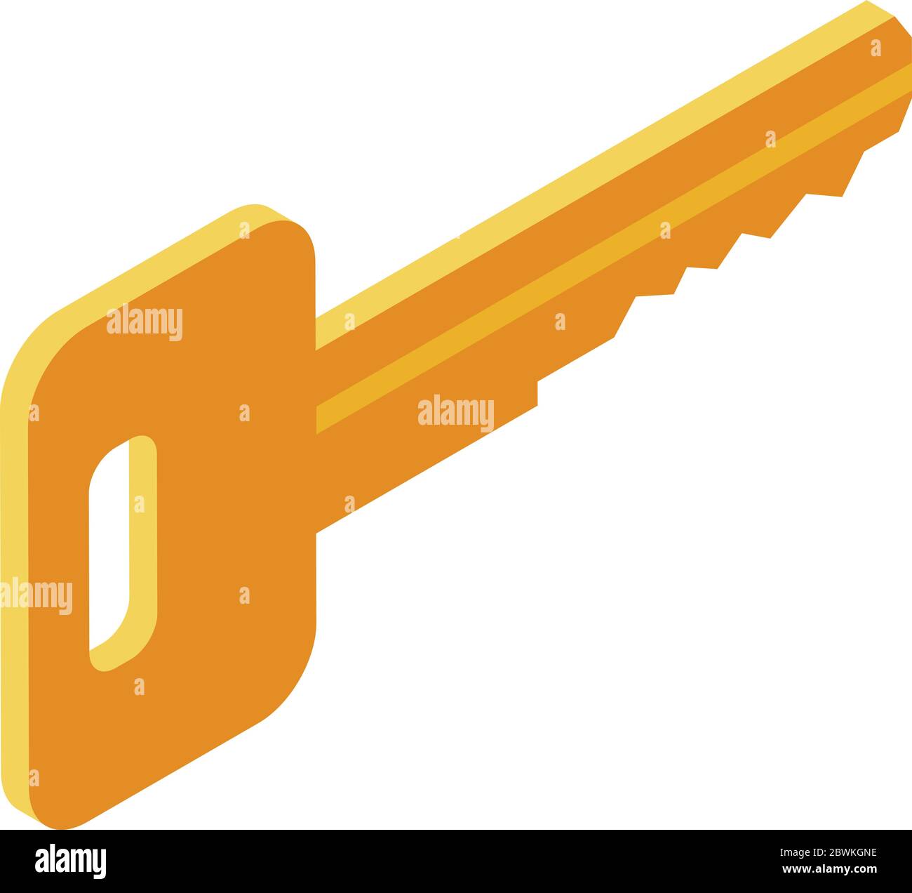 Key icon, isometric style Stock Vector Image & Art - Alamy