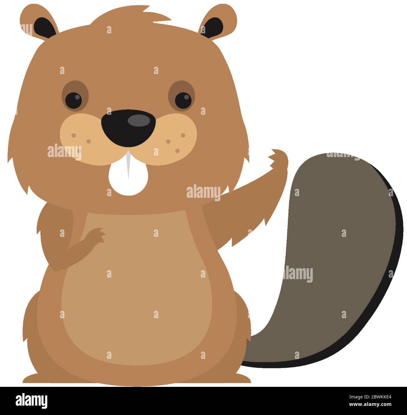 Cute beaver cartoon vector design Stock Vector Image & Art - Alamy