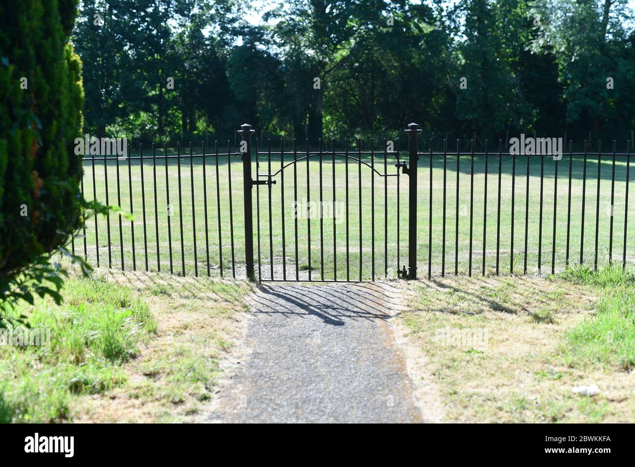 Church Iron Gate Stock Photo - Alamy