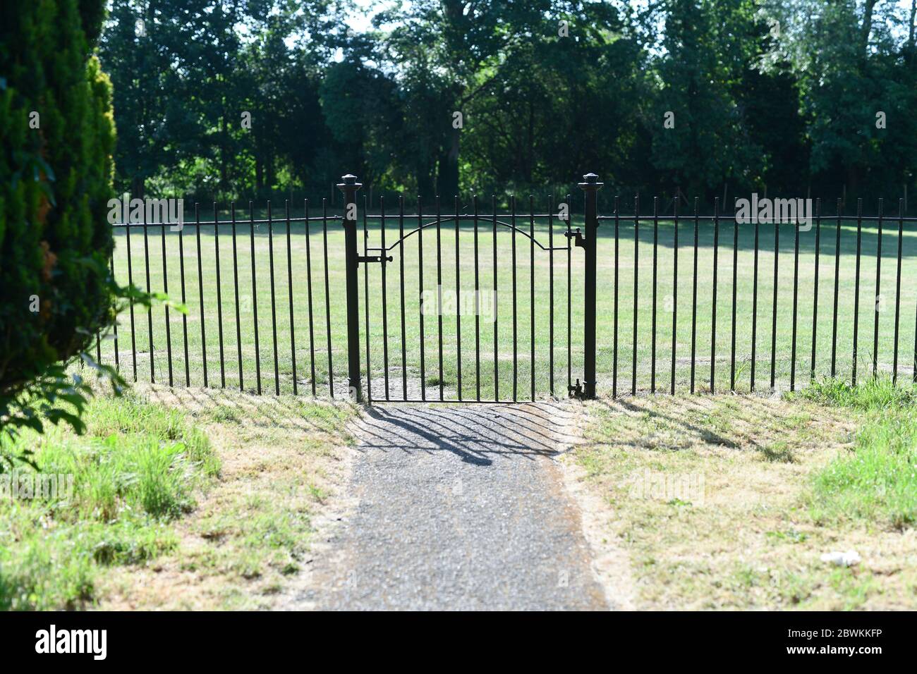 Church Iron Gate Stock Photo - Alamy