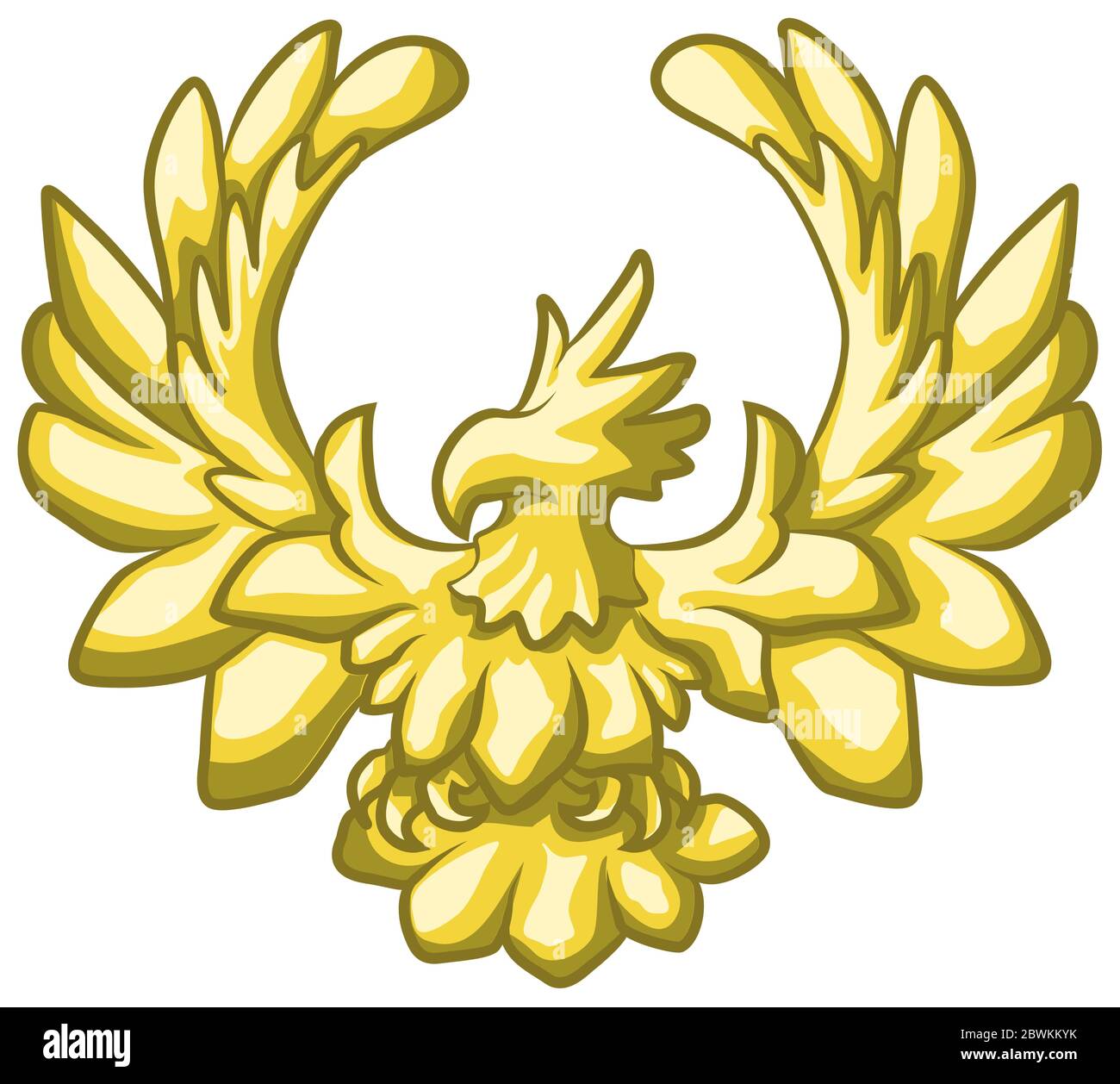Eagle with wings spread Stock Vector Images - Alamy
