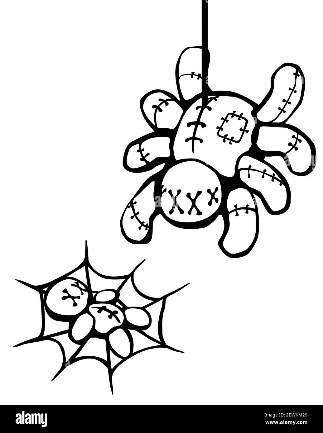 Spider prey illustration Stock Vector Images - Alamy