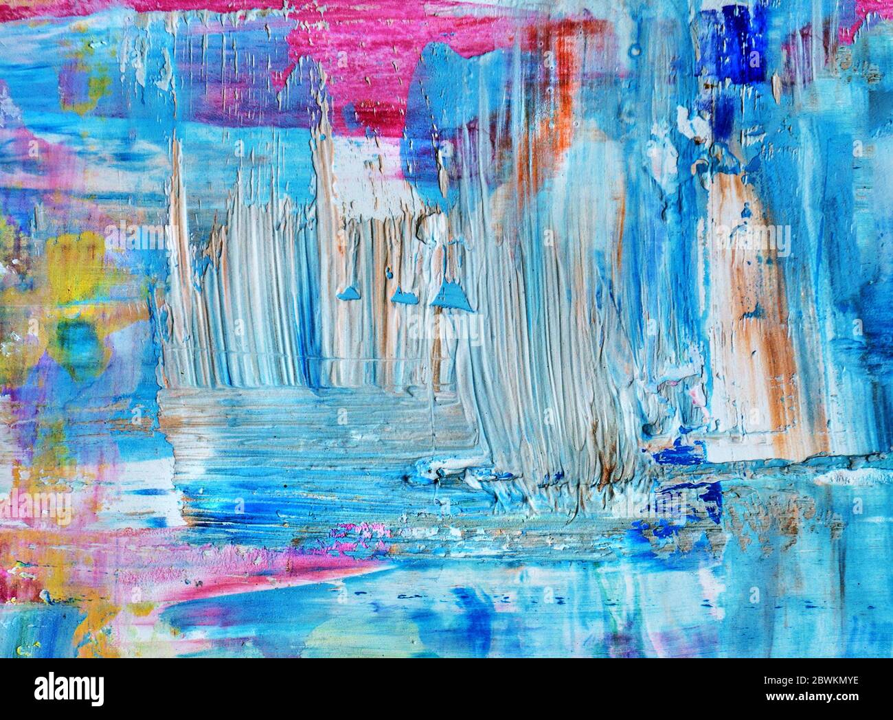 colored paint on canvas Stock Photo - Alamy